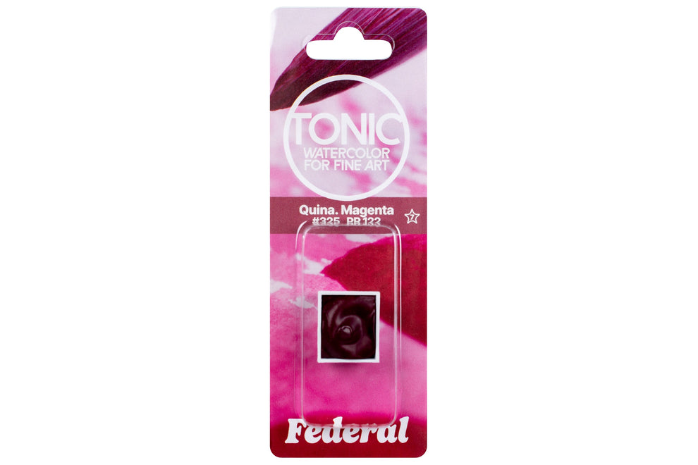Tonic Watercolor Half Pans, #325 Quinacridone Magenta – Federal Color